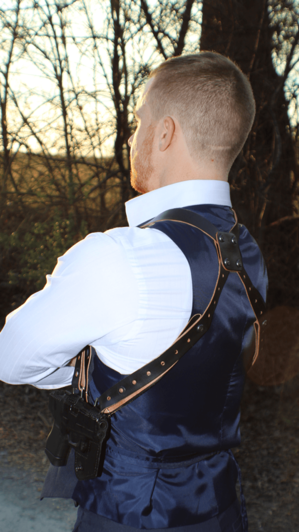 Horizontal Shoulder Rig (B-9) - MTR Custom Leather