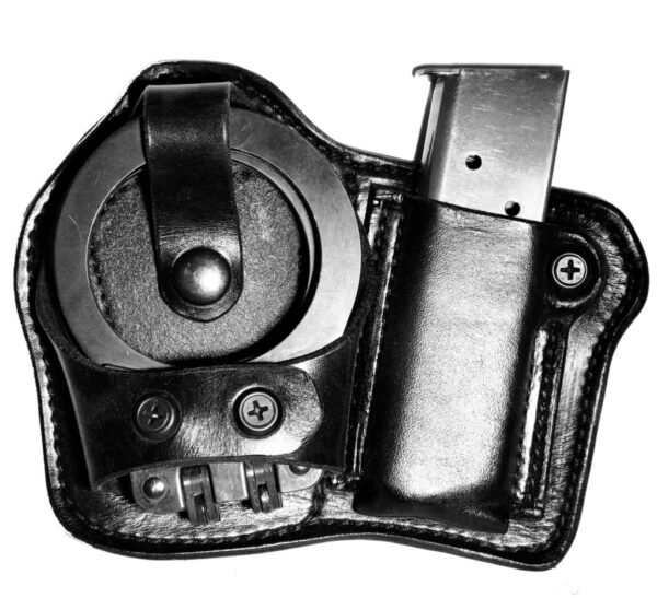 Handcuff/Magazine Combo Carrier (D-2) — MTR Custom Leather