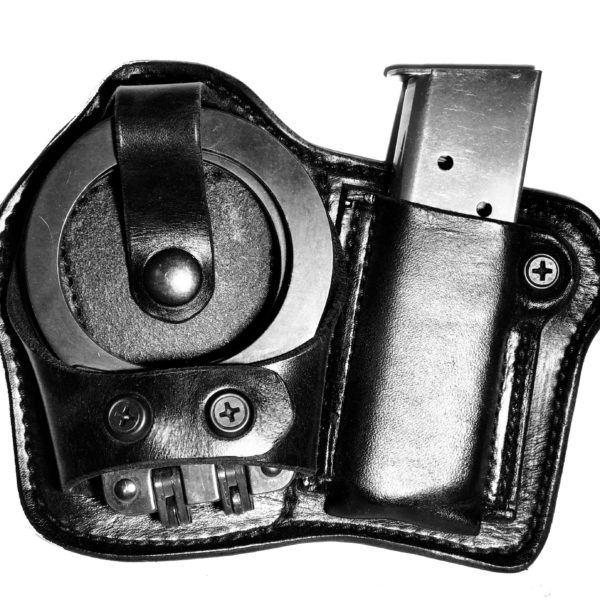 Handcuff/Magazine Combo Carrier (D-2) — MTR Custom Leather