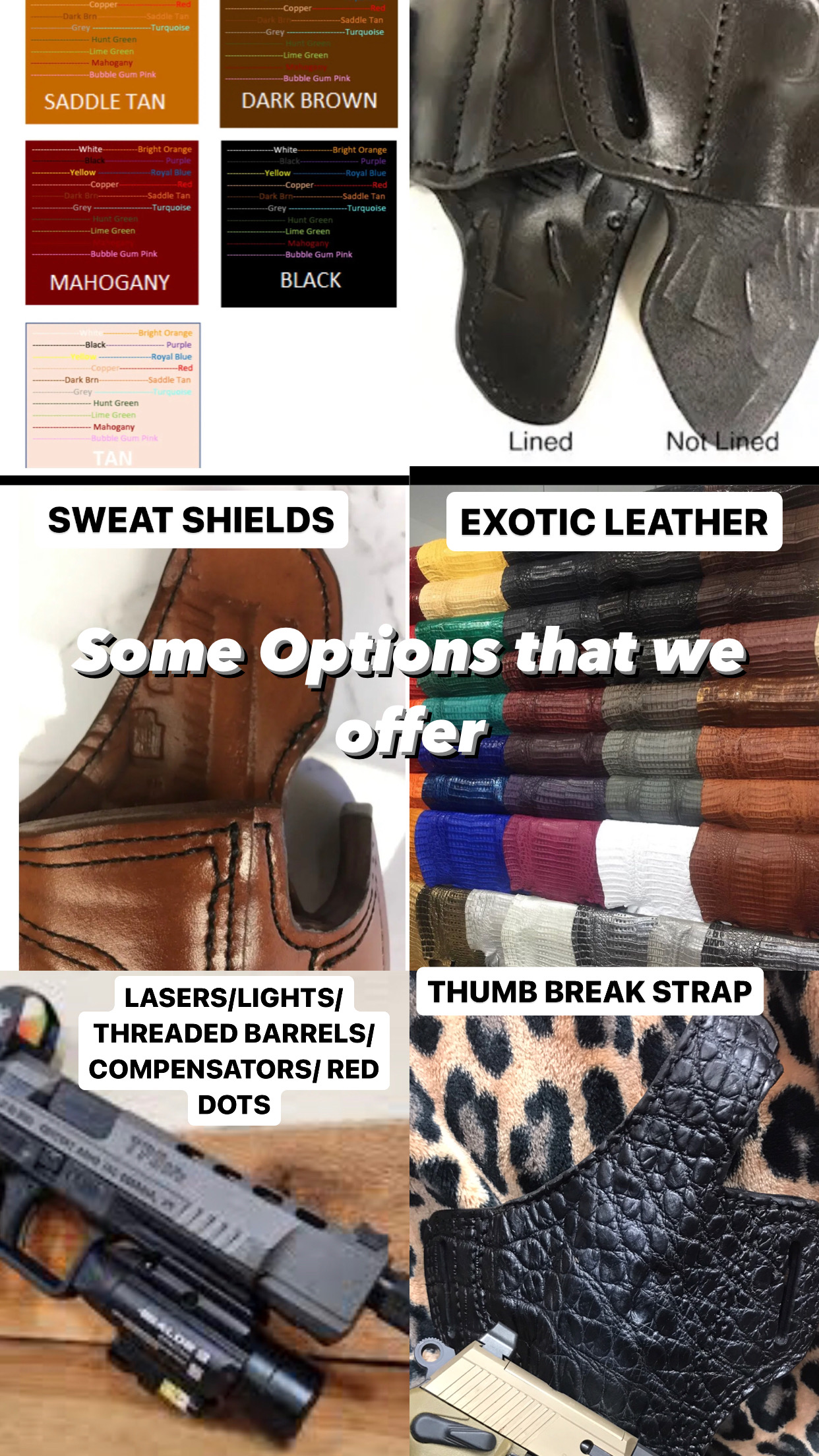 Design and Build Your Holster Today! Choose from Multiple Options ...